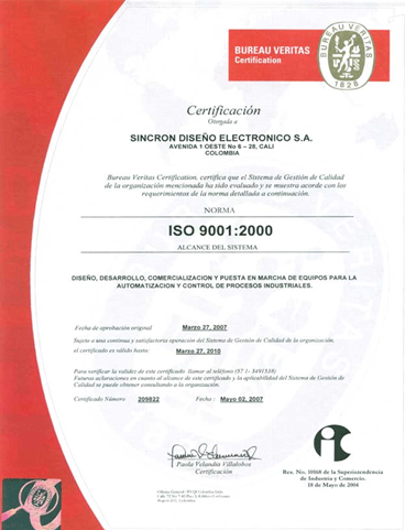 Sincron Diseno Electronico S.A. | EPICOS