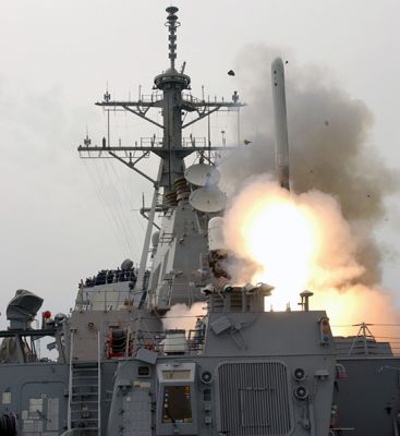 U.S. Navy fires first Tomahawk cruise missiles from new submarine ...